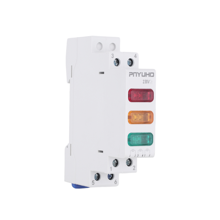 Signal Light Din Rail Indicator AC/DC 9-24V 230V Single or Double Light ...