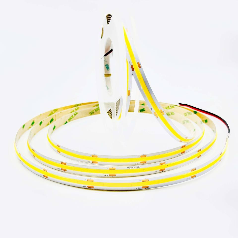 DC12V 24V COB LED Strip Light Waterproof IP20 320 528Leds/m PCB 5mm 8mm LED Strip Light Used for ...