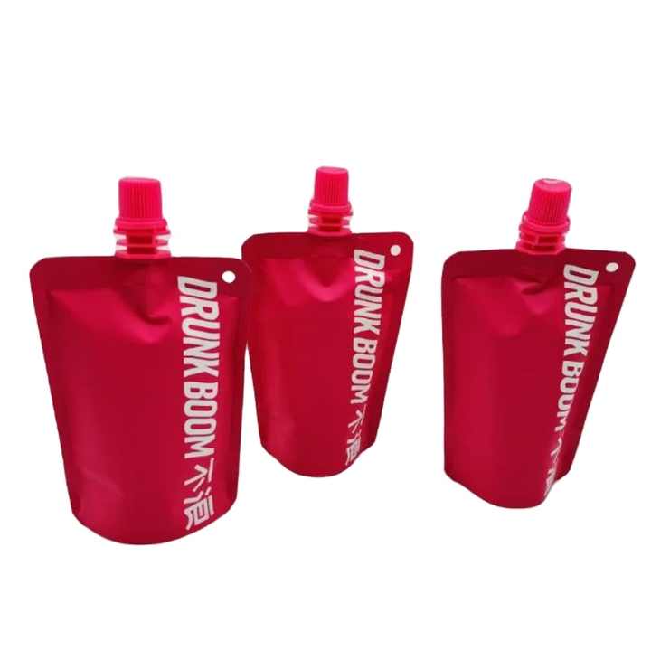 Custom resealable Juice Drink Packaging Bag/ Liquid Stand up Pouch with ...