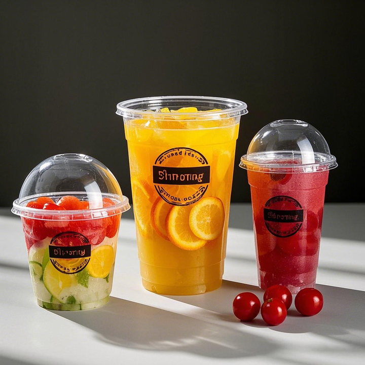 Custom 24oz 700ml Disposable PET PP Cups Bubble Tea/Milk/Coffee/Ice Boba Cups with Lids 500ml ...