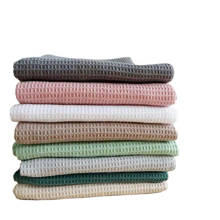 Wholesale Solid color soft microfiber waffle weave kitchen Towel ...