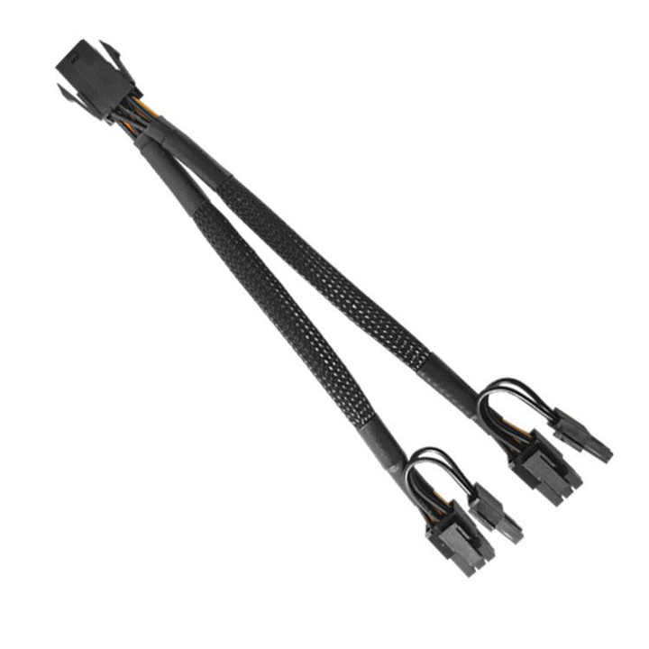 20cm GPU PCIE 6 Pin Female to Dual 2X 8 (6+2) Pin Male PCI Express ...