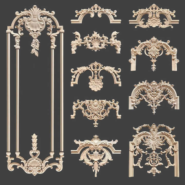 Decorative Wood Appliques - Elegant Home Decor Solutions