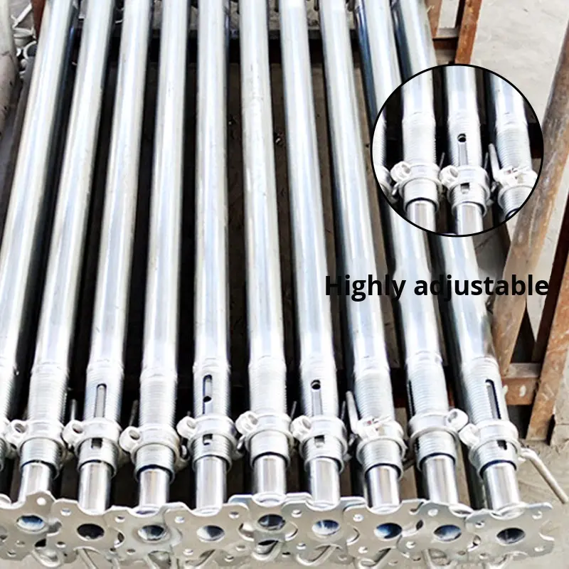 Construction Steel Support Post-Tensioning Type Adjustable Scaffolding ...