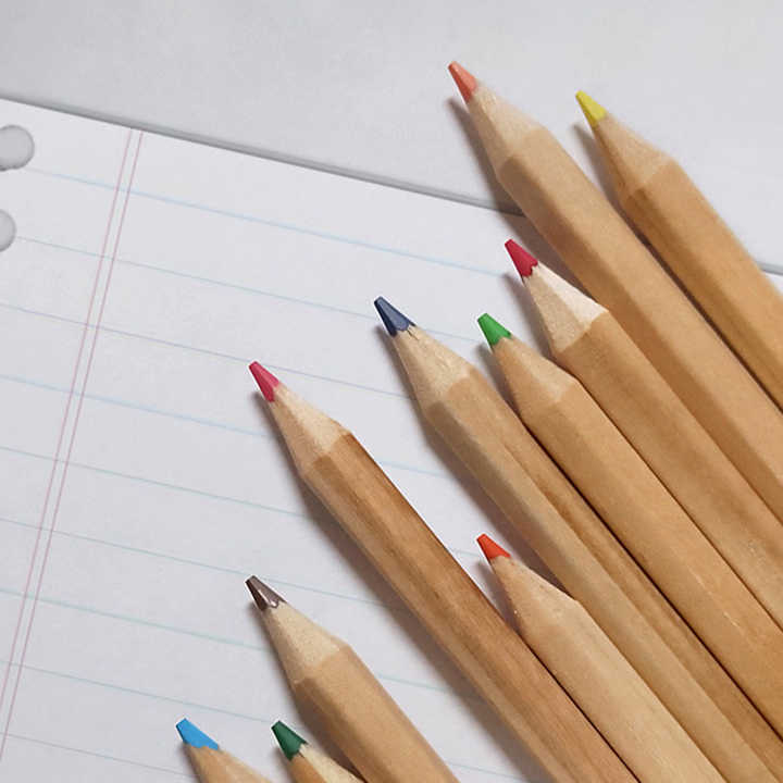 High Quality Custom Colored Pencils Set 6pcs - 12 Colors