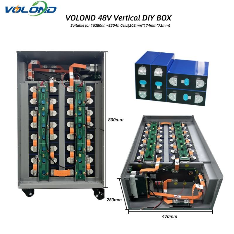 280A DIY Metal Shell LiFePO4 48V 314AH Solar Energy Storage Systems ...