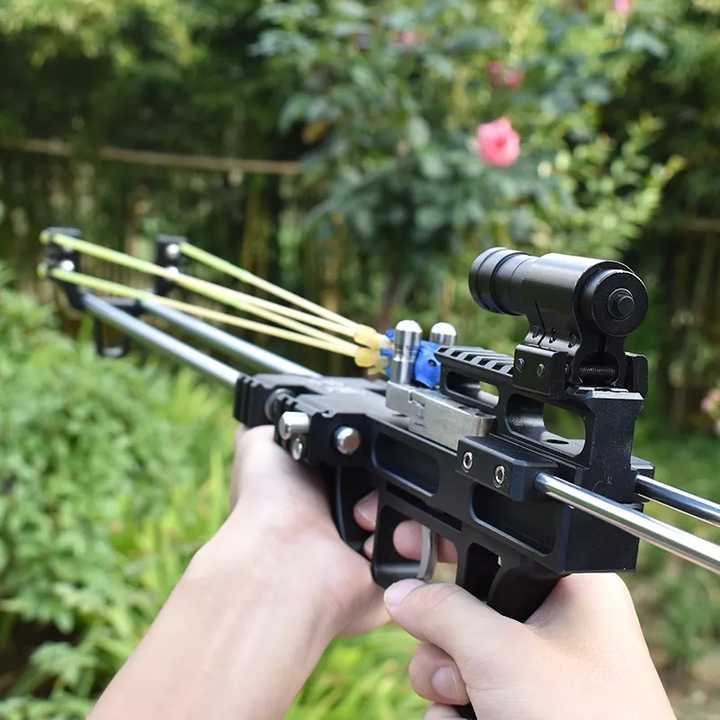 Metal Material CNC Hunting Slingshot Catapult and Laser Rubber Band ...