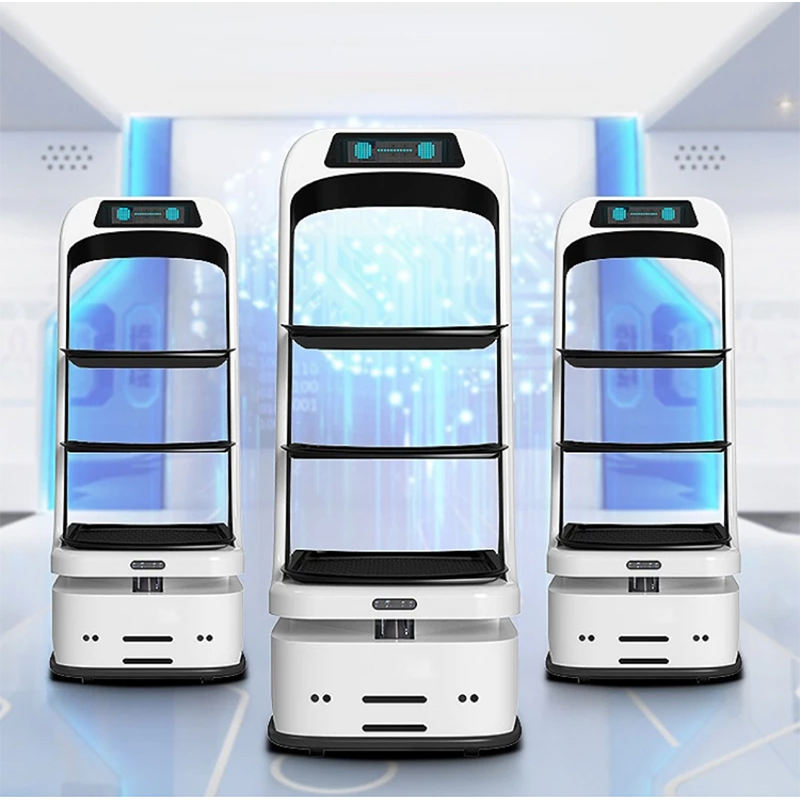 Artificial Intelligence Delivery Humanoid Commercial Robots Welcome ...