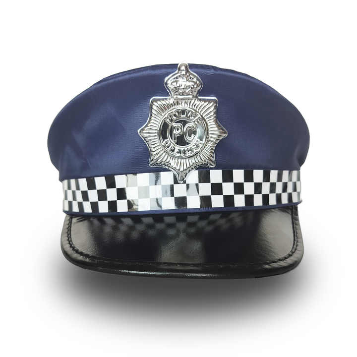 Police Officer Hats Navy Blue Cop Hat for Dress Up Party Halloween ...