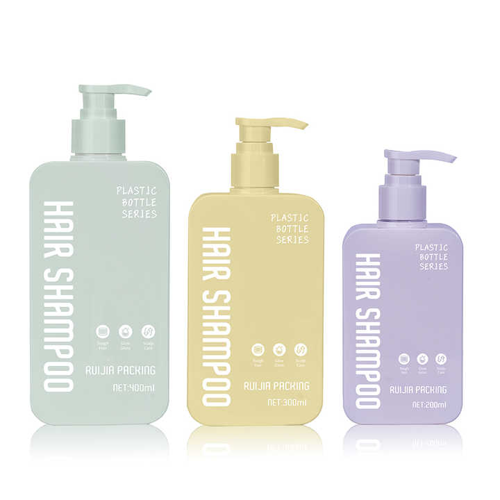 Best Price Custom logo 10oz 200ml 300ml 400ml White square Plastic PETG Lotion Shampoo Bottle ...