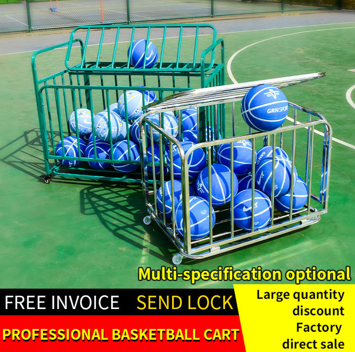 Hand-Pushed Stainless Steel Folding Storage Frame Basketball Stand ...
