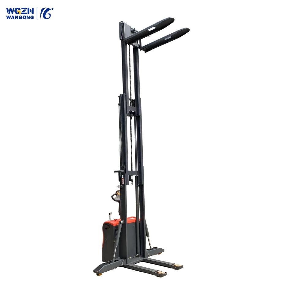 WGZN Elite Reach Electric Stacker 1.5T 3.5M Lift 48V Power Standing ...