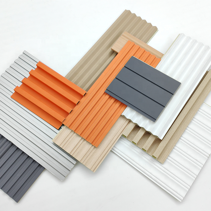 Modern Fluted Panel WPC Wall Panel Great PVC TV Background Grate Board ...