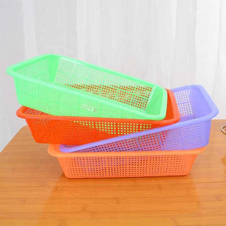 Rectangular Plastic Dishwashing Basket Fruit and Vegetable Basket Food ...