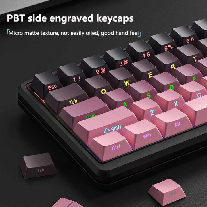 78 Keys Wired Mechanical Keyboard Gaming Keyboard Qwerty Fashion Hot ...