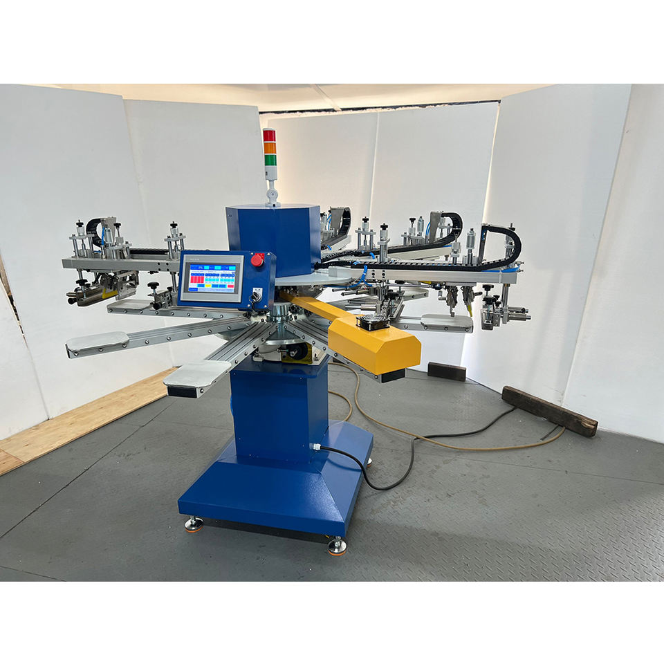 Dgruida Small Automatic Screen Printing Machine 4 Color 8 Station