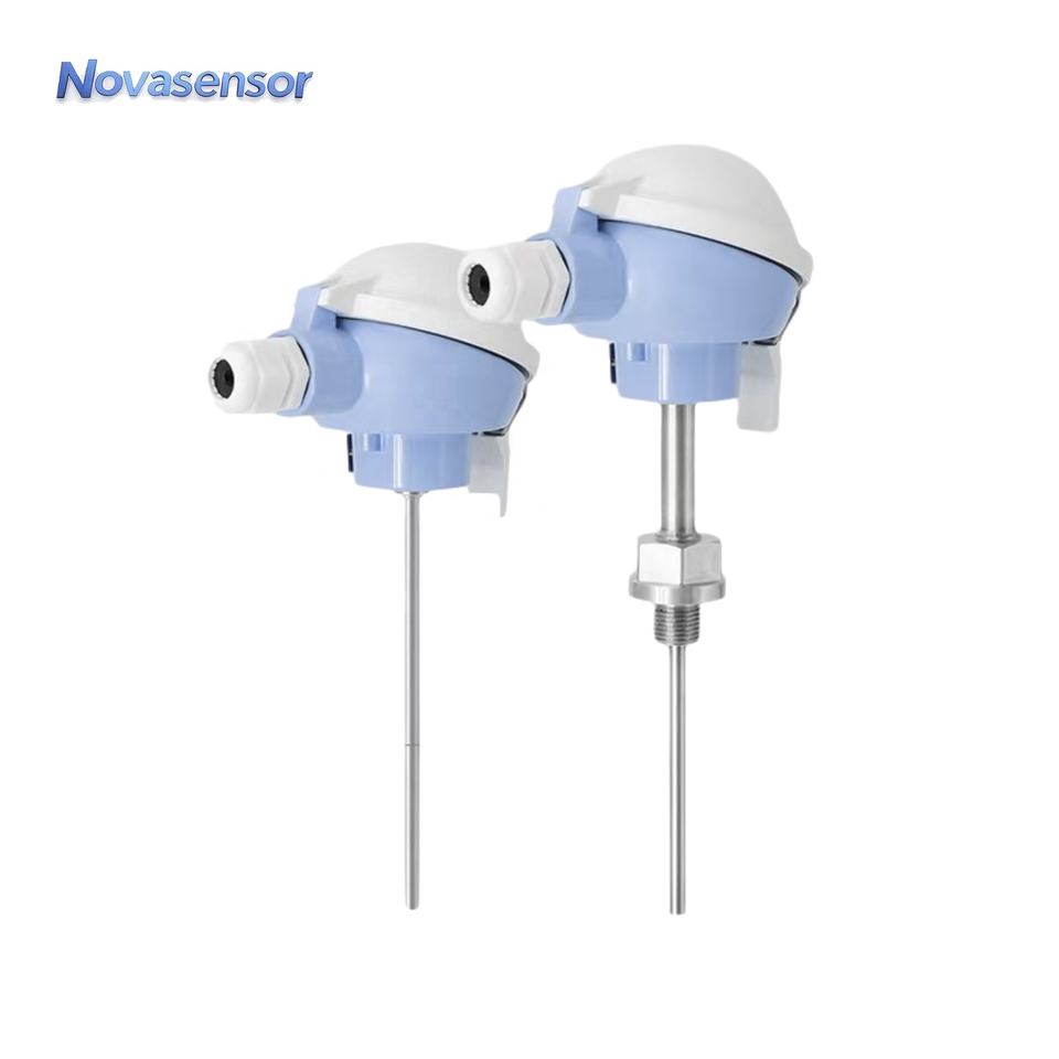 OEM 4~20ma Pt100 IP65 Liquid Gas Armored Temperature Transducer ...