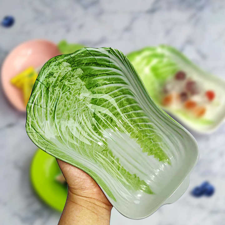 High Quality Unbreakable Tableware Cute Modeling Chinese Cabbage Shape ...