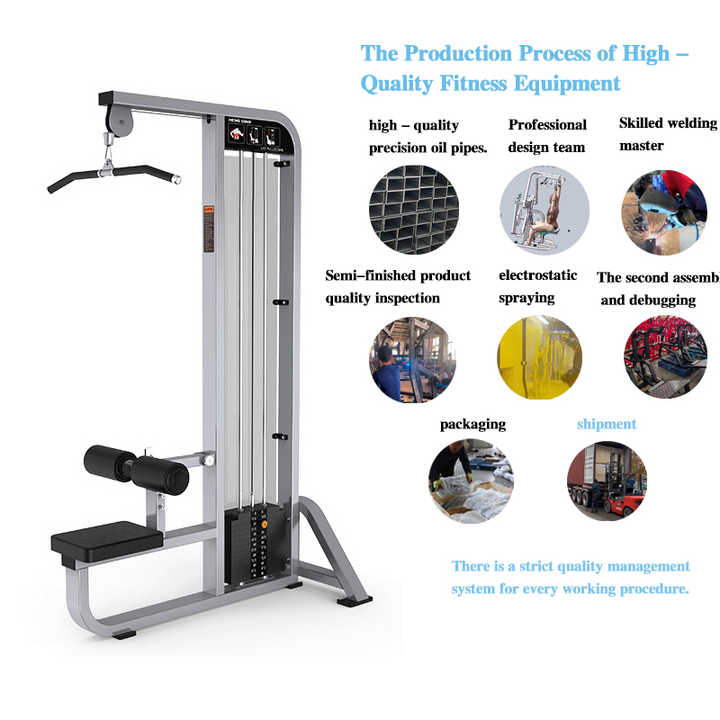 Heavy - Duty Commercial Lat Pulldown Machine Professional Gym Pin ...