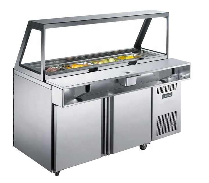 Commercial Subway Restaurant Refrigerating Sandwich Prep Table