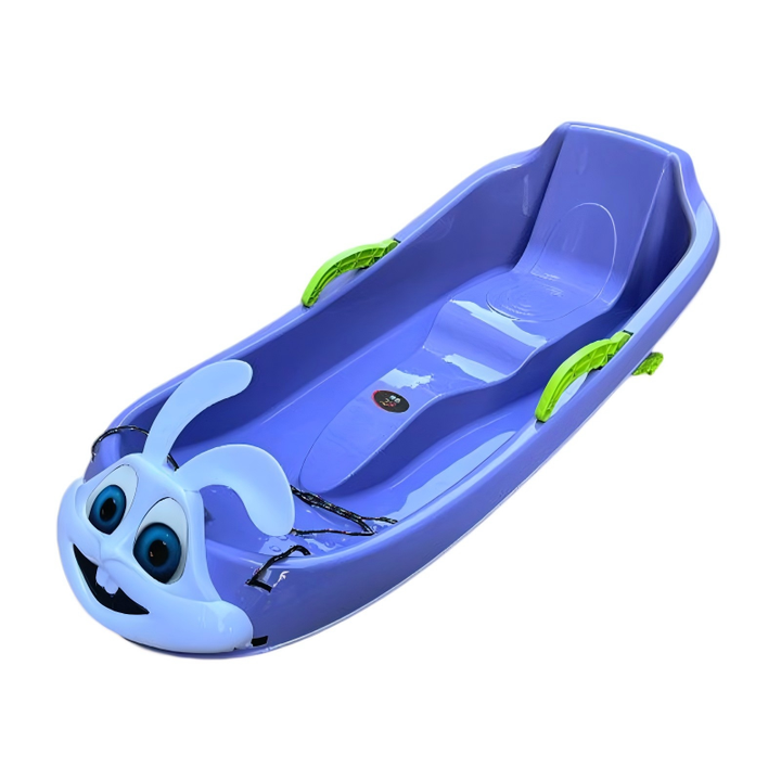 Rabbit Logo Multi-Slide Plastic Sled with Brake, for Children's Snow ...
