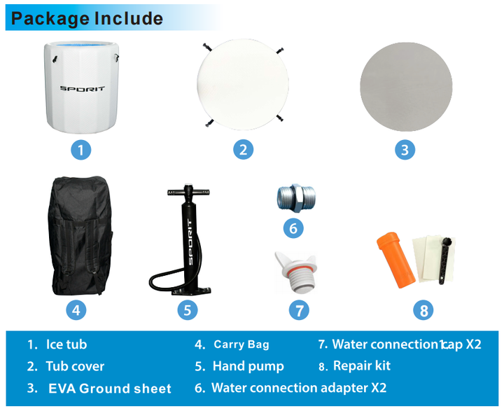 ICB100-90 Customizable PVC Large Outdoor Oval Pool Cold Plunge Soaking ...