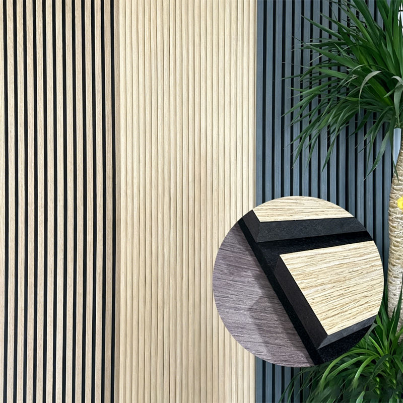 Natural Wood Veneer Acoustic Panels Design Wood Slat Wall Akupanels ...