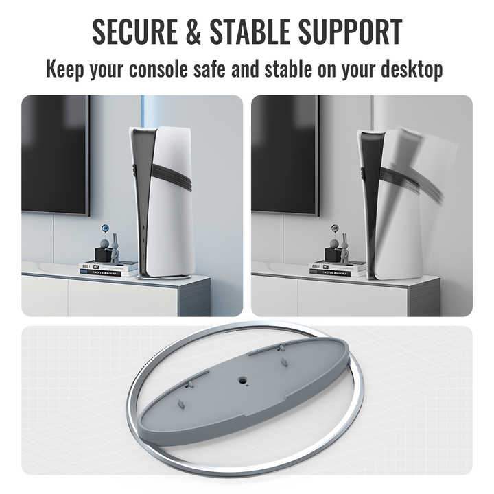 JYS New Classic Vertical Stand for PS5/PS5 Slim/PS5 Pro Wireless and ...