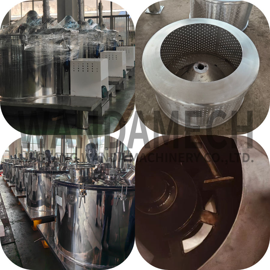 Heavy Duty Industrial Vertical Scraper Bottom Discharge Centrifuge ...