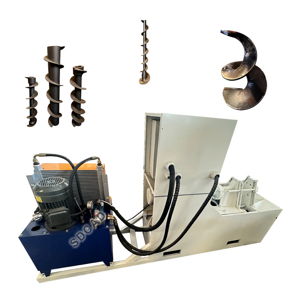 Segmented Spiral Blade Forming Machine SDCAD Y120-Y240 for 2-30mm Steel ...