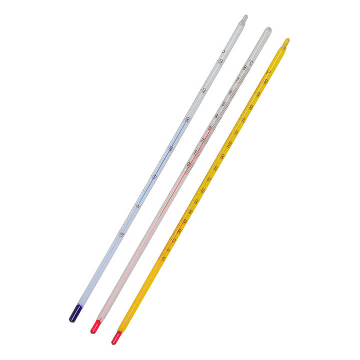 Gelsonlab WNY-01 Laboratory Alcohol Thermometer Round Tube Glass Design ...