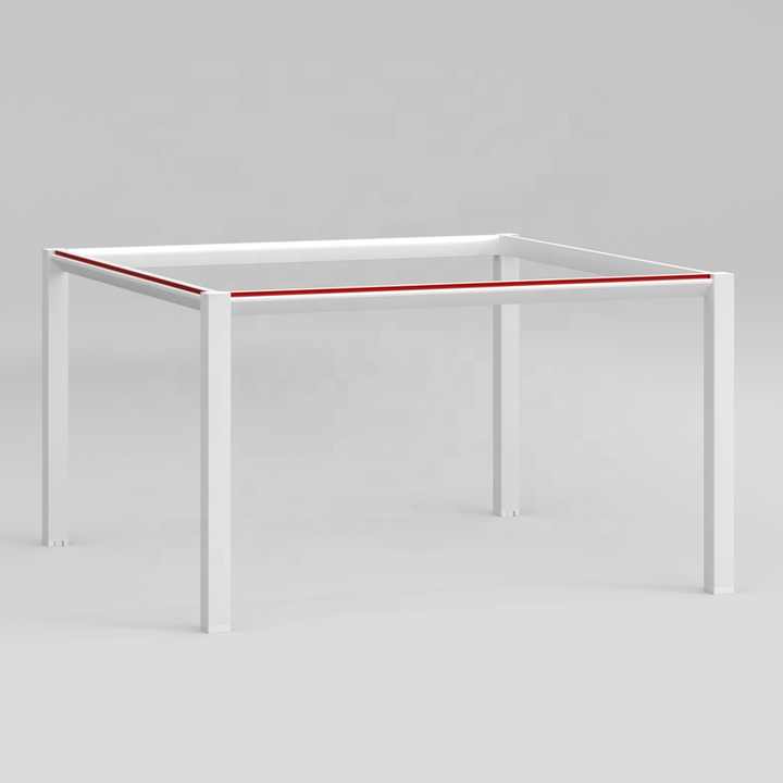 Durable Chrome Conference Table Base - Wrought Iron Legs