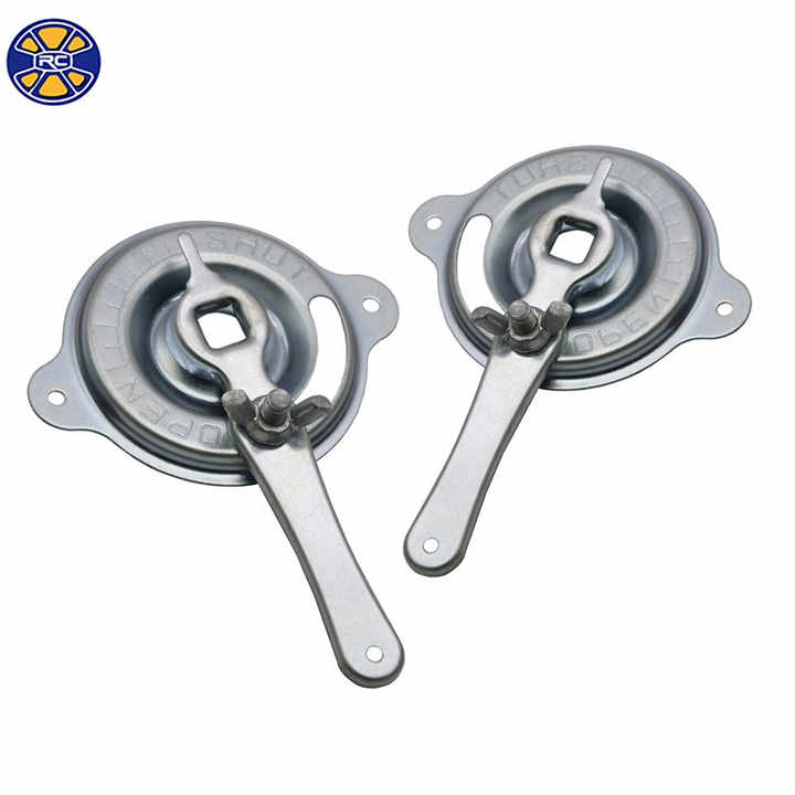 Steel Volume Control Round Dial HVAC Damper Quadrant Regulator