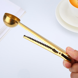 Coffee Scoop Clip - Stainless Steel 15ml Measuring Spoon