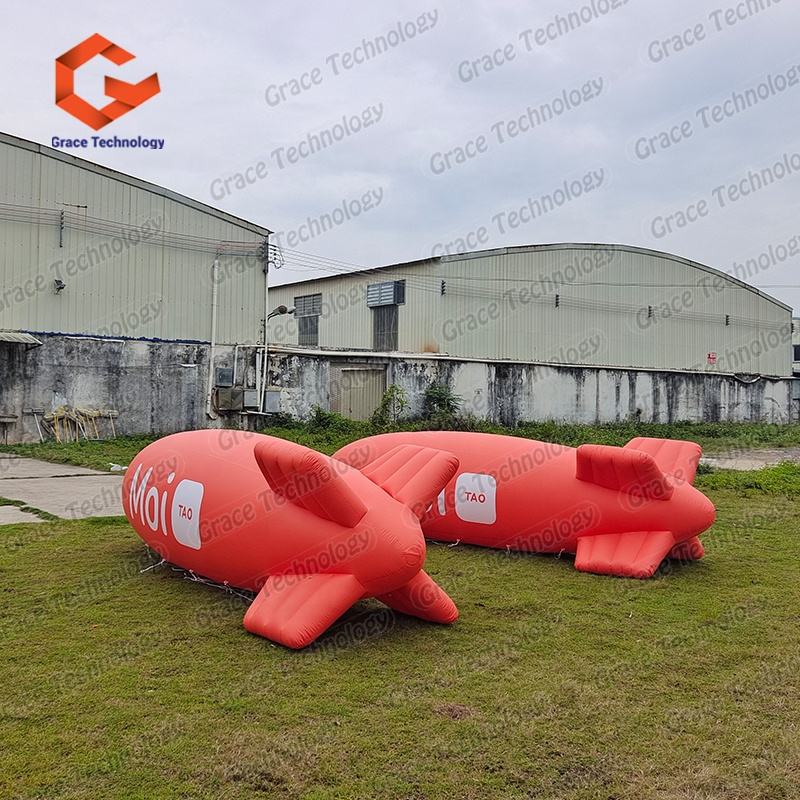 Factory Price Inflatable PVC Blimp Balloon Built-in Fan Durable Custom ...