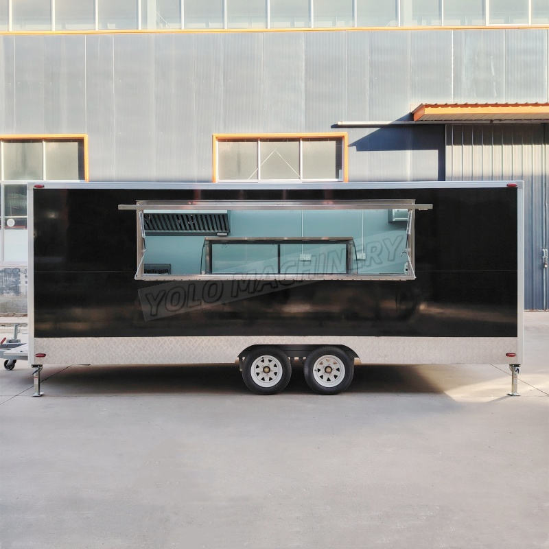 Customizable Mobile Concession Fried Food Truck bar Trailers Van Shop ...