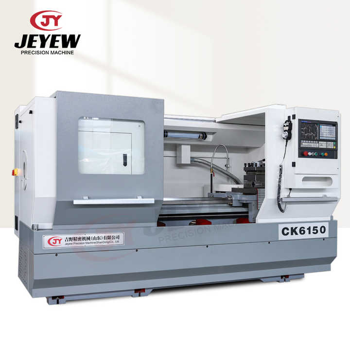 CK6150 CK6140 CNC Turning Machine 4 Station Turret Hydraulic Chuck Flat Bed Lathe Fanuc/Siemens ...