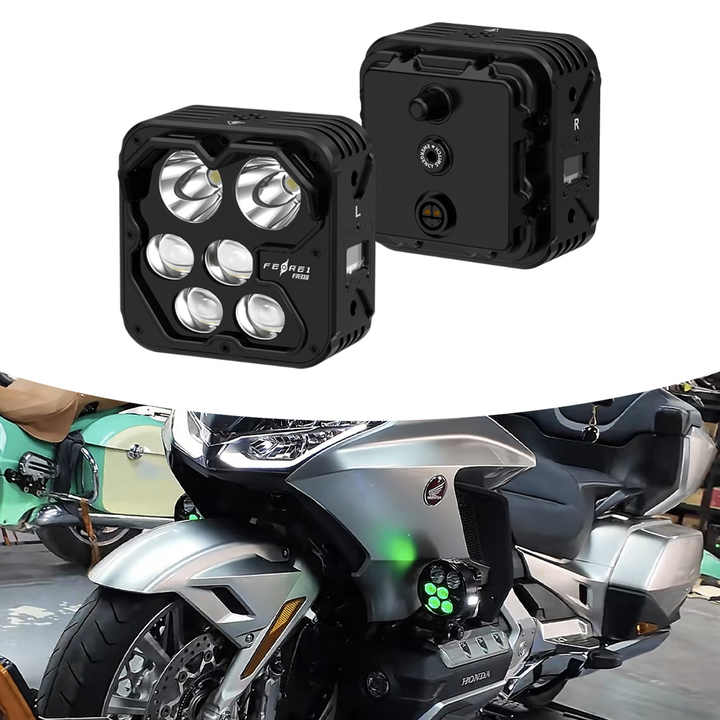 Ferei 300W Wide Beam Spotlight for Night Riding Motorcycles