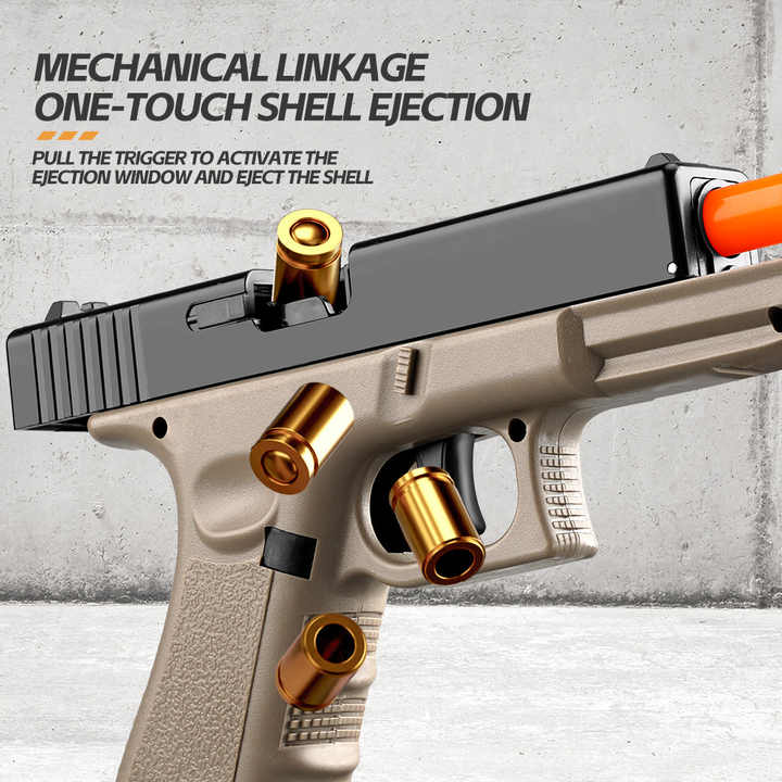 Soft Bullet Gun for Children for Glock Mechanical Automatic Continuous ...