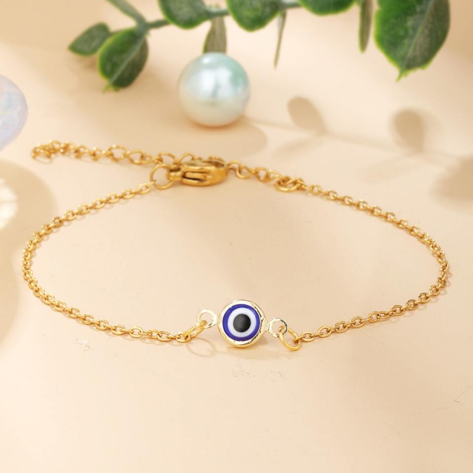 2026 Classic Christian Evil Eye Bracelet Stainless Steel Unisex ...