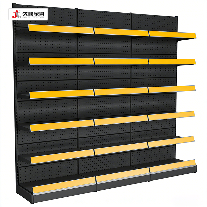 OEM and ODM Sturdy Corrosion Protection Dual-Sided Metal Supermarket ...