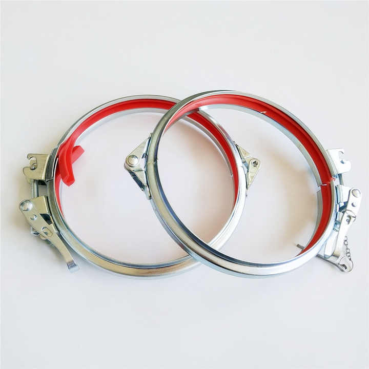 Galvanised Pipe Quick Connect Clamp with V Gasket Quick Lock Flange ...