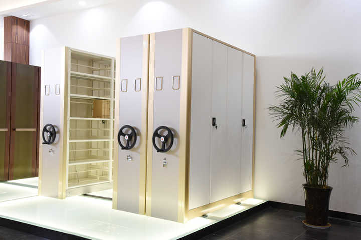 Metal Compact Mobile Shelving System Compact Movable Shelving Filing ...
