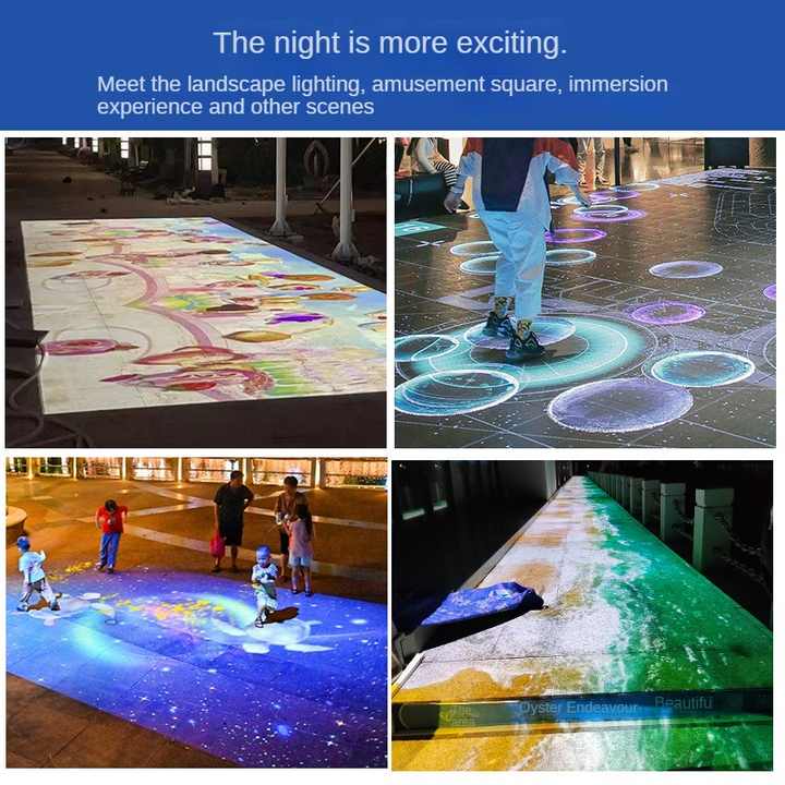 Dynamic Interactive Projection Lights Wall 3d Holographic Immersive ...
