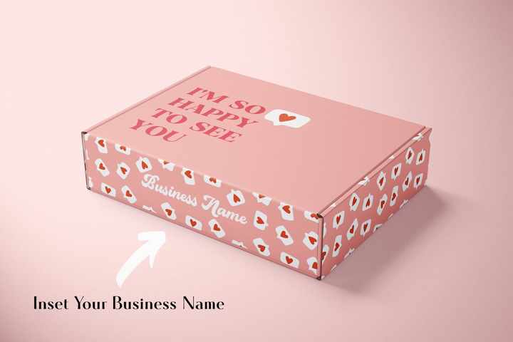 Wholesale Customized Pink Cardboard Email Subscription Box Personalized ...