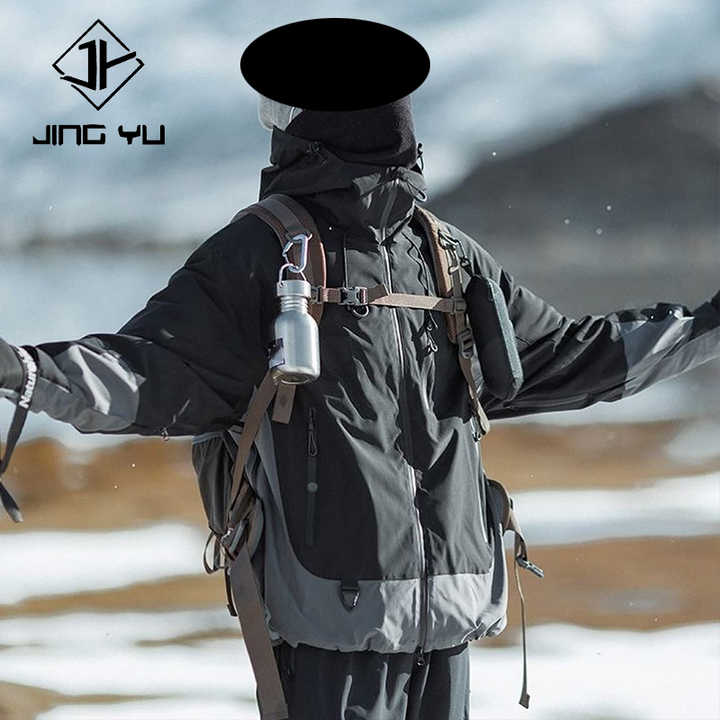 Custom Blank Zipper Waterproof Windproof Zip up Jacket Patchwork ...