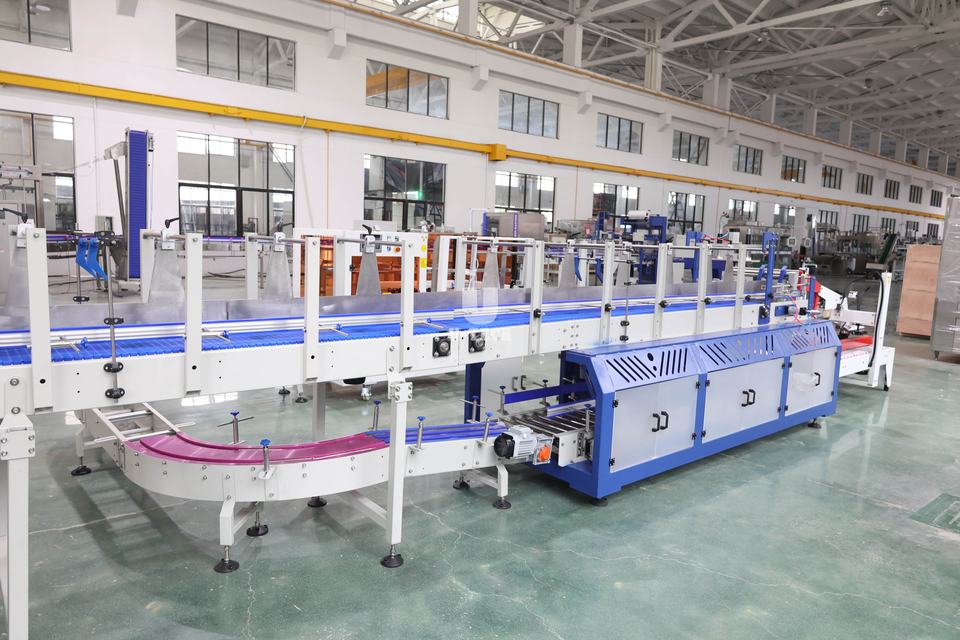 Full Automatic case Packer Kraft Paper Carton Box Packing Machine with ...