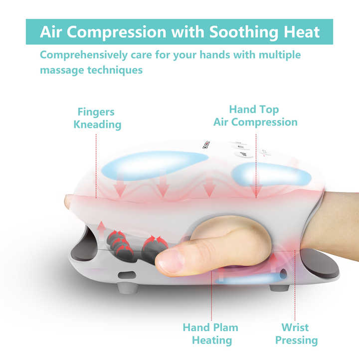 Electric Smart Acupressure Hand Massager - 3 Modes & Vibration