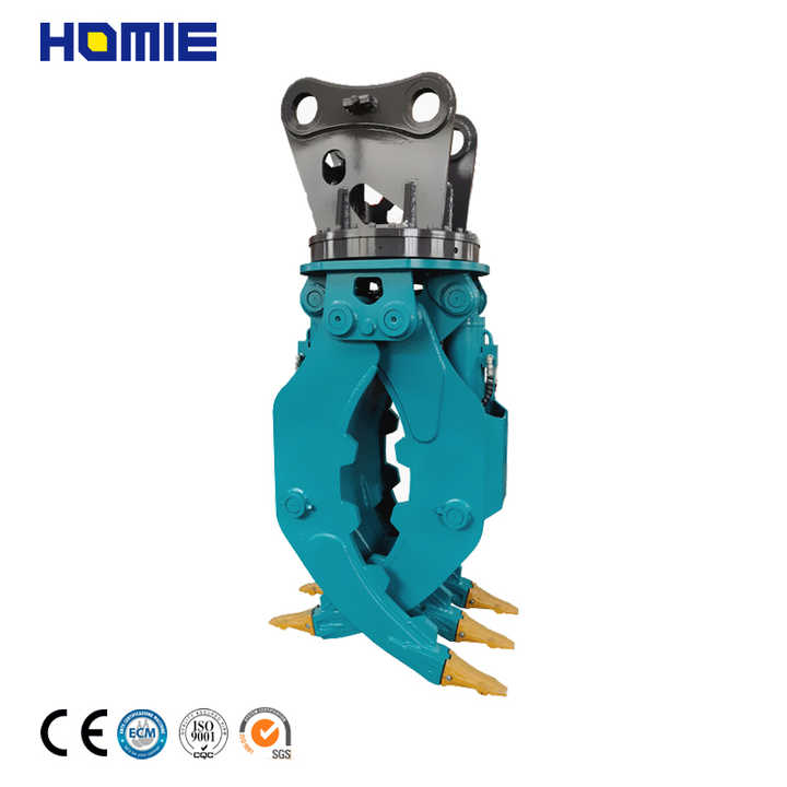HOMIE customized material handling double cylinder steel wood grapple ...