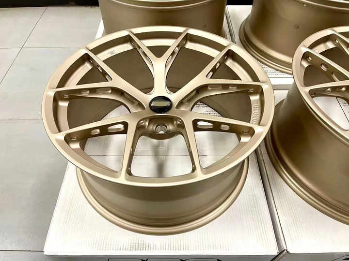 Forged Car Wheel Rims BBS FIR 6061 Aluminum Monoblock Matt Bronze 17 18 ...